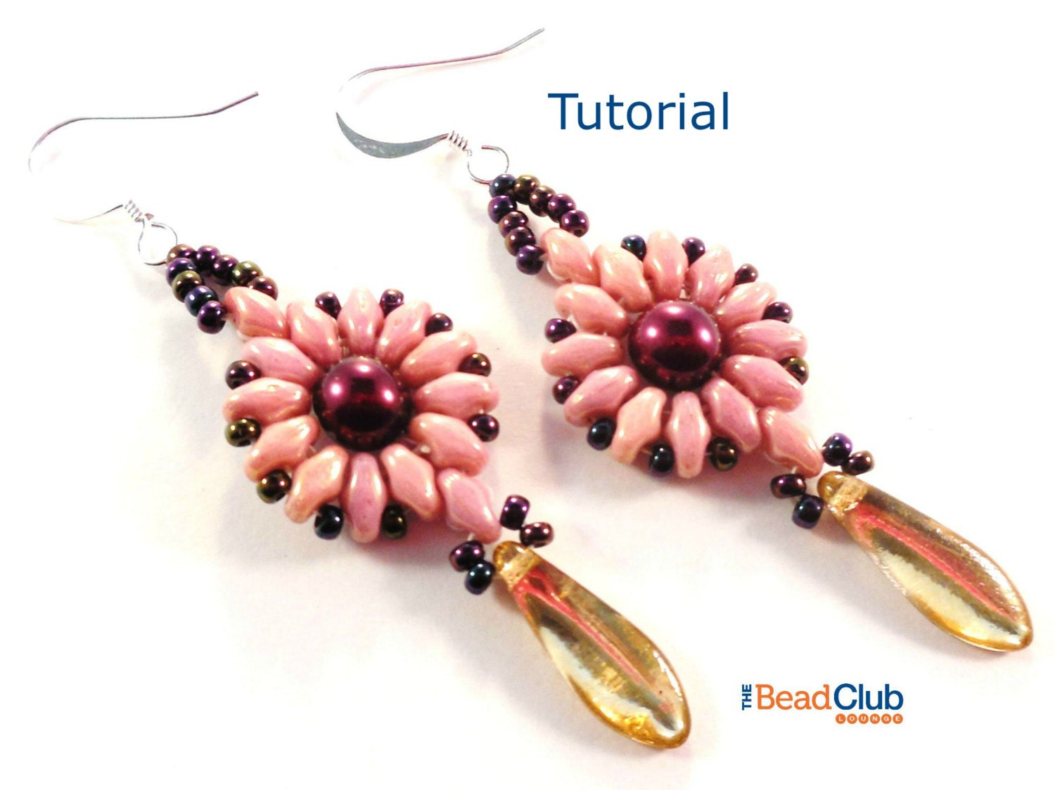 SuperDuo Earring Pattern Dagger Bead Earring Tutorial