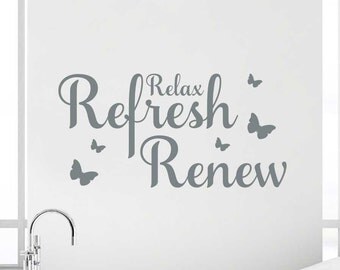 Relax refresh renew | Etsy