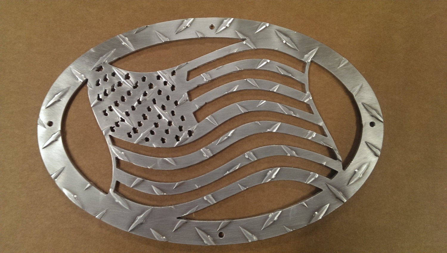 American flag in Oval DXF file