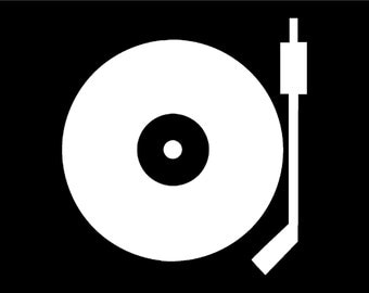 Turntable decal | Etsy