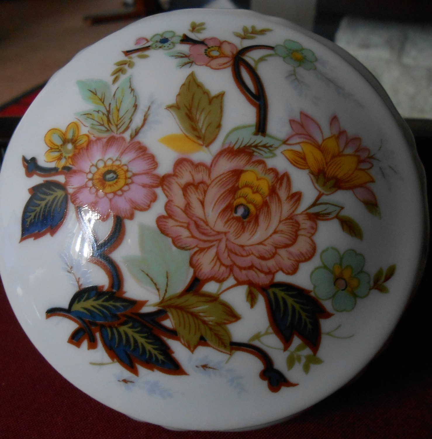 Limoges Fine Vintage Porcelain Decorative Flowers Trinket Box, Trinket ...