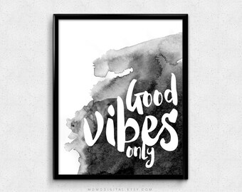 Good vibes poster | Etsy