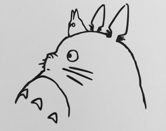 Silhouette totoro | Etsy