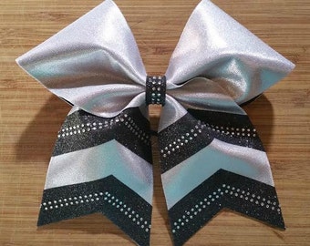 Glimmer Glitter Cheer Bow Key Chain