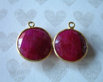 Bezel set ruby | Etsy