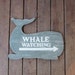 Whale Watching Sign. Wood Whale Sign. Handmade by LakeShoreHome