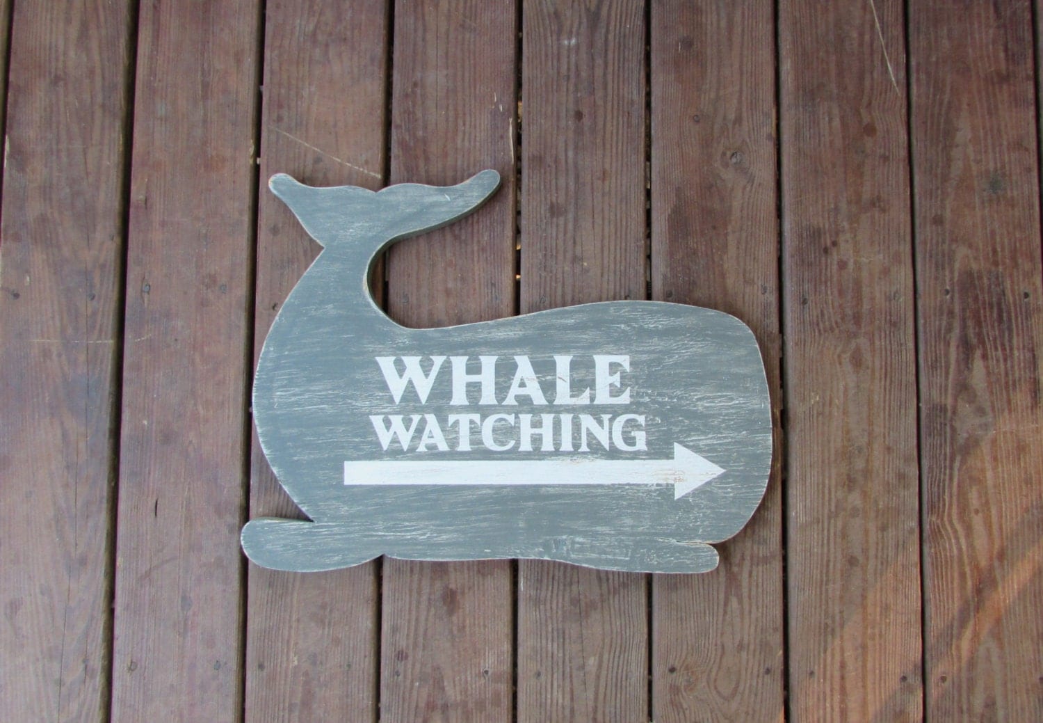 Whale Watching Sign. Wood Whale Sign. Handmade Nautical sign.