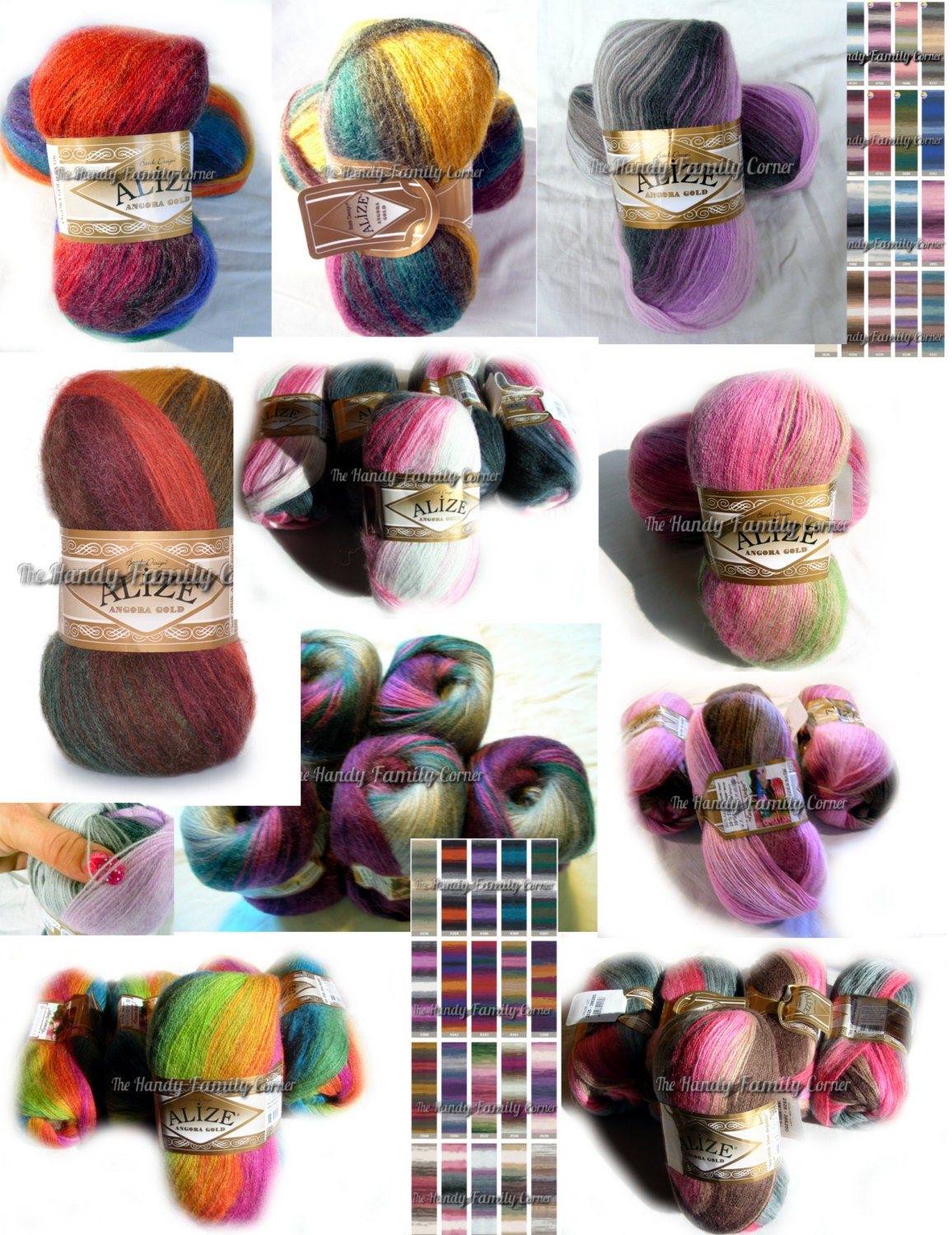 Alize Angora Gold Batik. Selfstriping Yarn. Alize yarn. Mohair