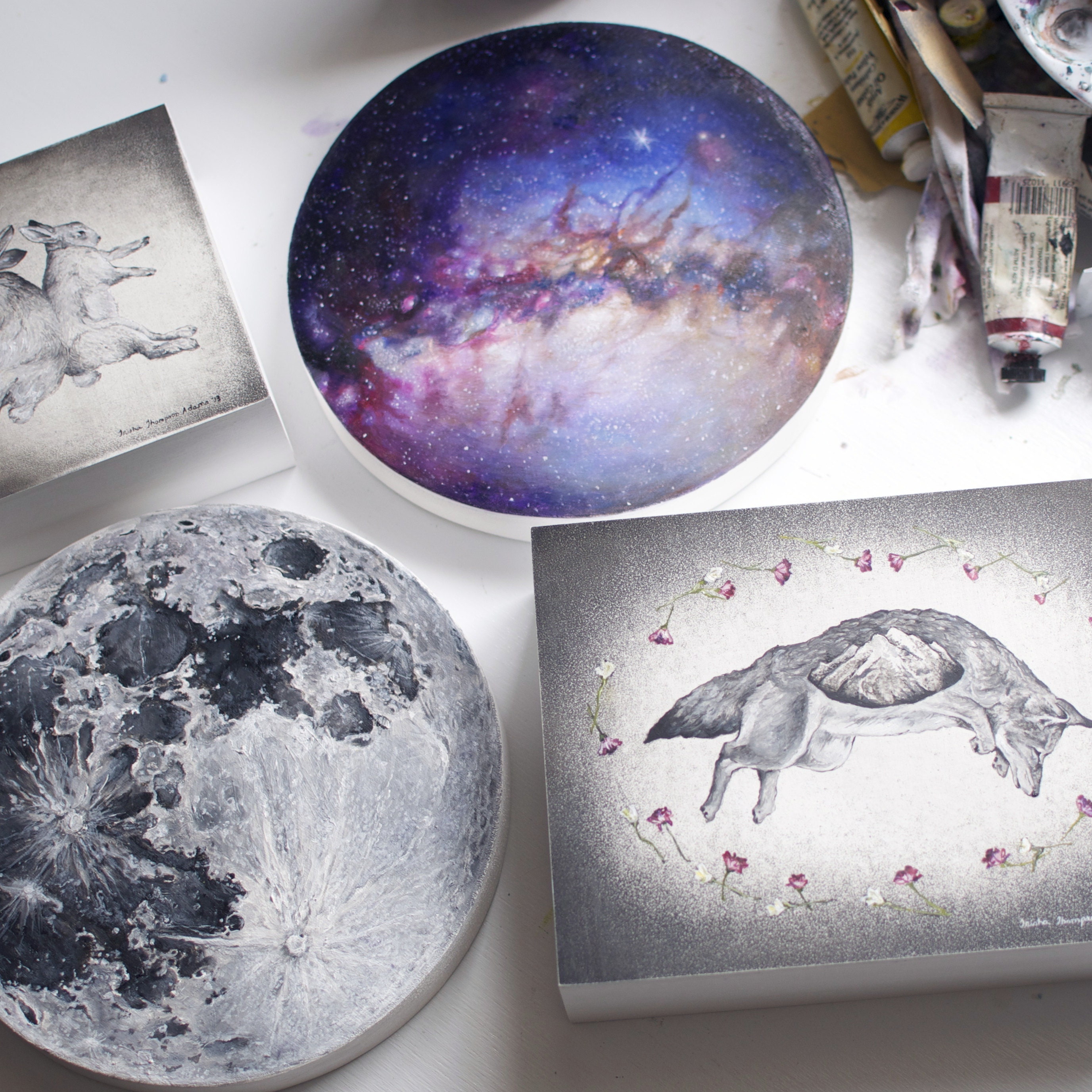 paintings prints by Trisha Thompson Adams by tinyartshop on Etsy