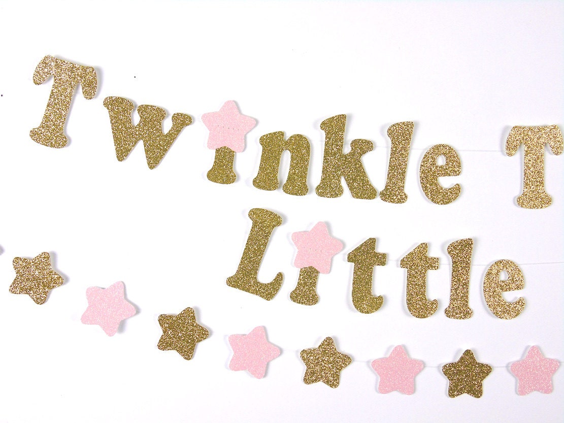 Twinkle Twinkle Little Star Gold Glitter by TheLittleThingsEV