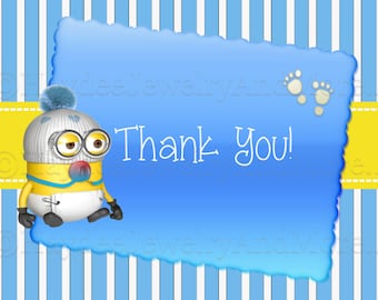 Minion thank you | Etsy