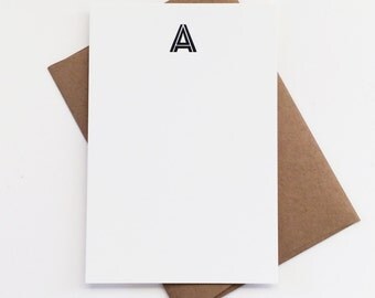 Initial note cards | Etsy