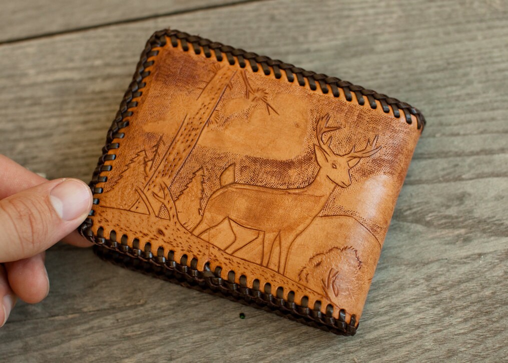 Vintage Wallet with Deer Scene – Haute Juice