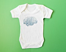 Brain Anatomy Baby Vest. Science Baby Clothes. Boys Baby Vest ...