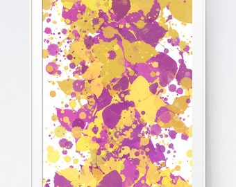 Lilac abstract art | Etsy