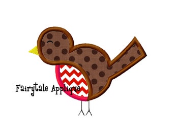 Robin embroidery | Etsy