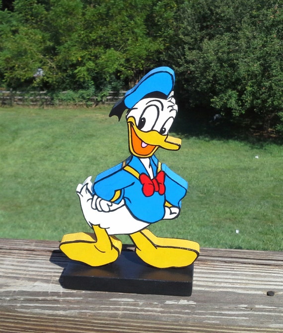 Donald Duck Disney Character Decor Hand Cut Sanded and