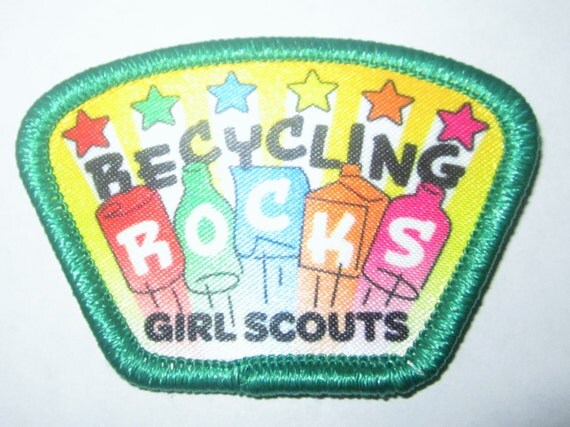 Girl Scout Fun Patch Recycling Rocks By Allthingsgirlscout On Etsy