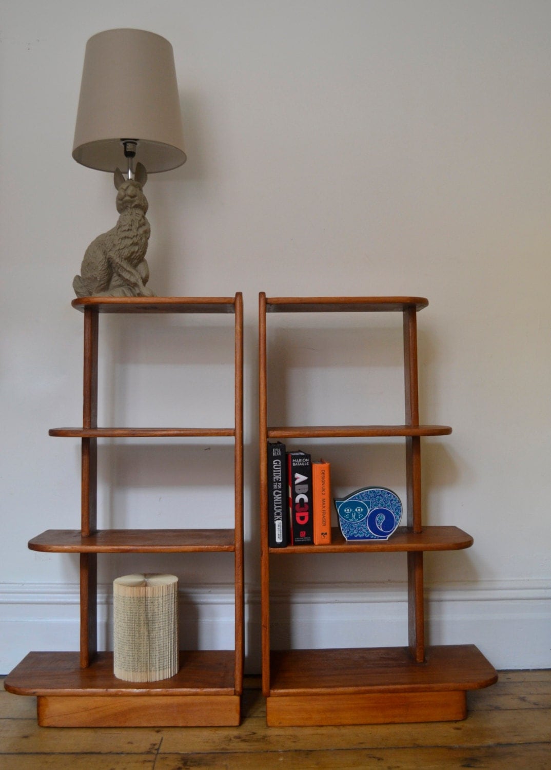 Vintage Retro Utility Shelves / Bookcase Mid Century Design – Haute Juice