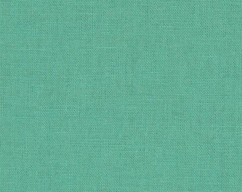 Aqua linen fabric | Etsy