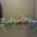 Praying mantis wire sculpture