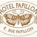 INSTANT DOWNLOAD French Vintage Hotel Label Print Transfer