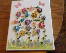 Popular items for quilled flowers on Etsy
