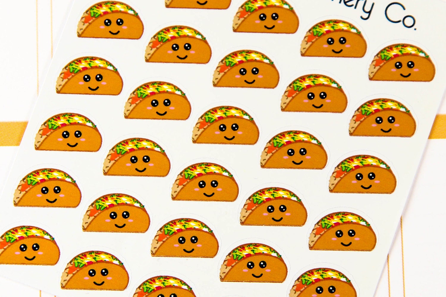30 Taco Stickers H3 by OhHelloStationeryCo on Etsy