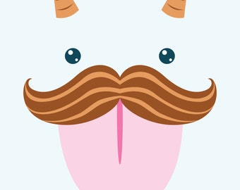 Unique poro mustache related items | Etsy