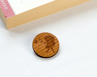 Unique laser cut pins related items | Etsy