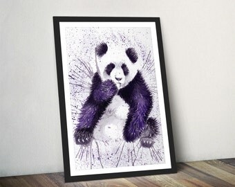 Panda painting | Etsy