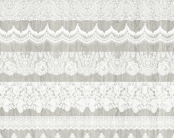 Lace border clip art | Etsy