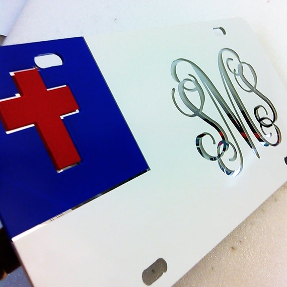 Christian Flag Personalized License Plate by LogisticalGraphix
