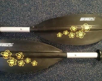 Kayak paddle decals. Decals for your Kayak paddle blade. Kayak
