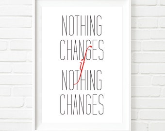 If nothing changes | Etsy
