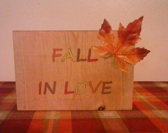 Fall in love sign | Etsy