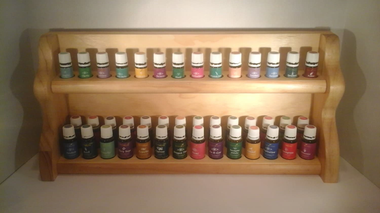 Young Living or doTerra Essential Oil Storage Shelf Rack