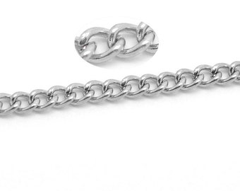 2.9mm 26 inch Stainless Steel Curb Chain