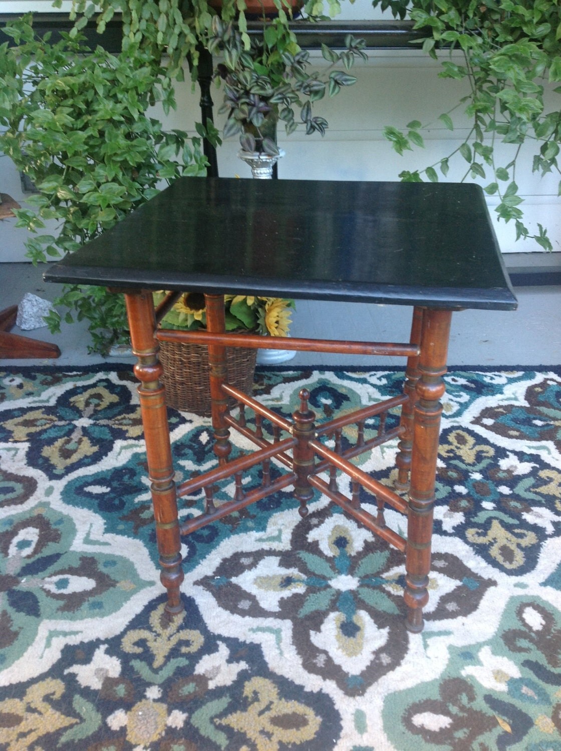 Vintage, antique, End Table, night stand, Victorian, spindle ...