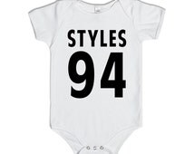 Harry Styles 94 Shirt One Direction Baby Bodysuit Baby fashion