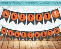 Popular items for halloween bunting on Etsy