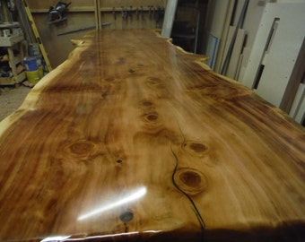 Wood slab table | Etsy