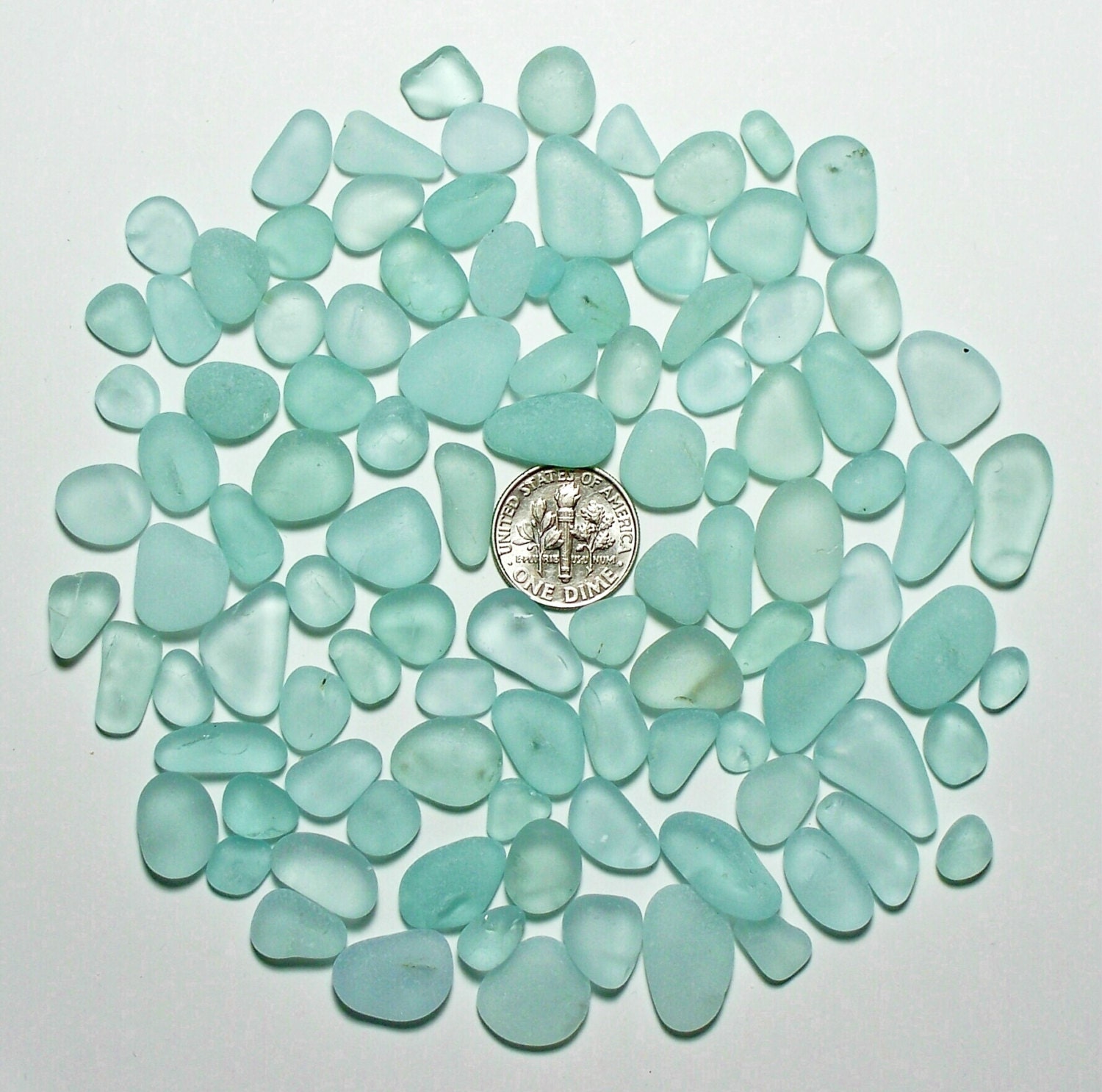 Seconds (100) Aqua Genuine Beach Sea Glass (A7) – Haute Juice