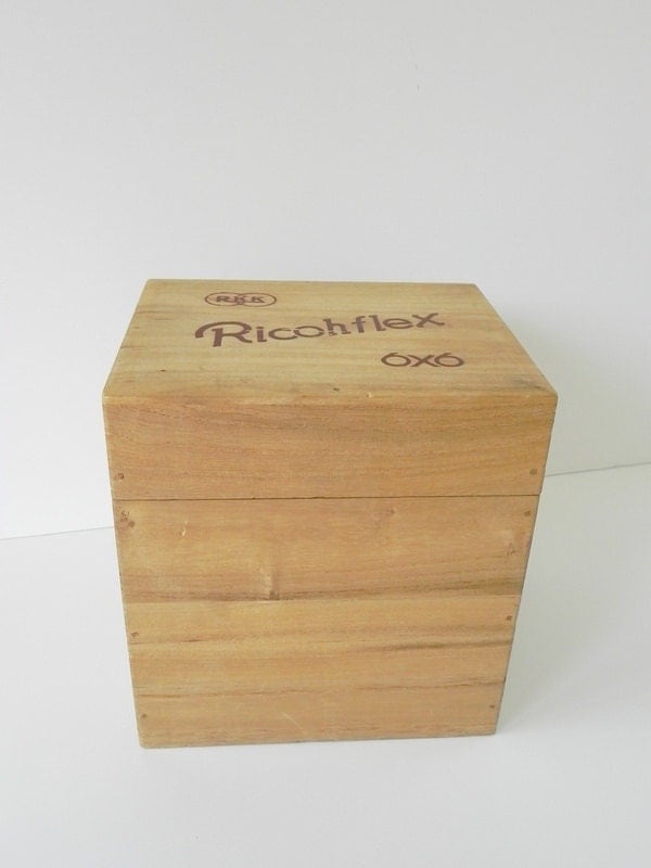 Ricohflex 6 x 6 Wood Box. Vintage Wooden Camera Box. – Haute Juice