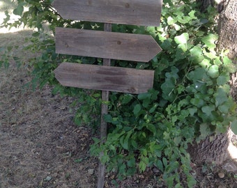 DIY Wood Wedding Sign on Stake Rustic Western by craftmarttexas