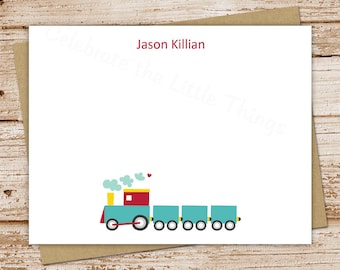 Train note cards | Etsy