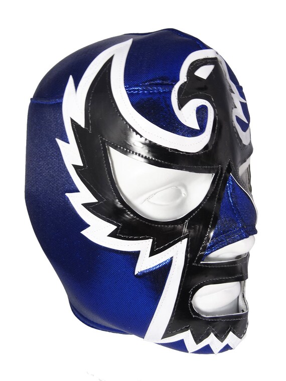 BLACK HAWK Lucha Libre Wrestling Mask Adult Size Brand New