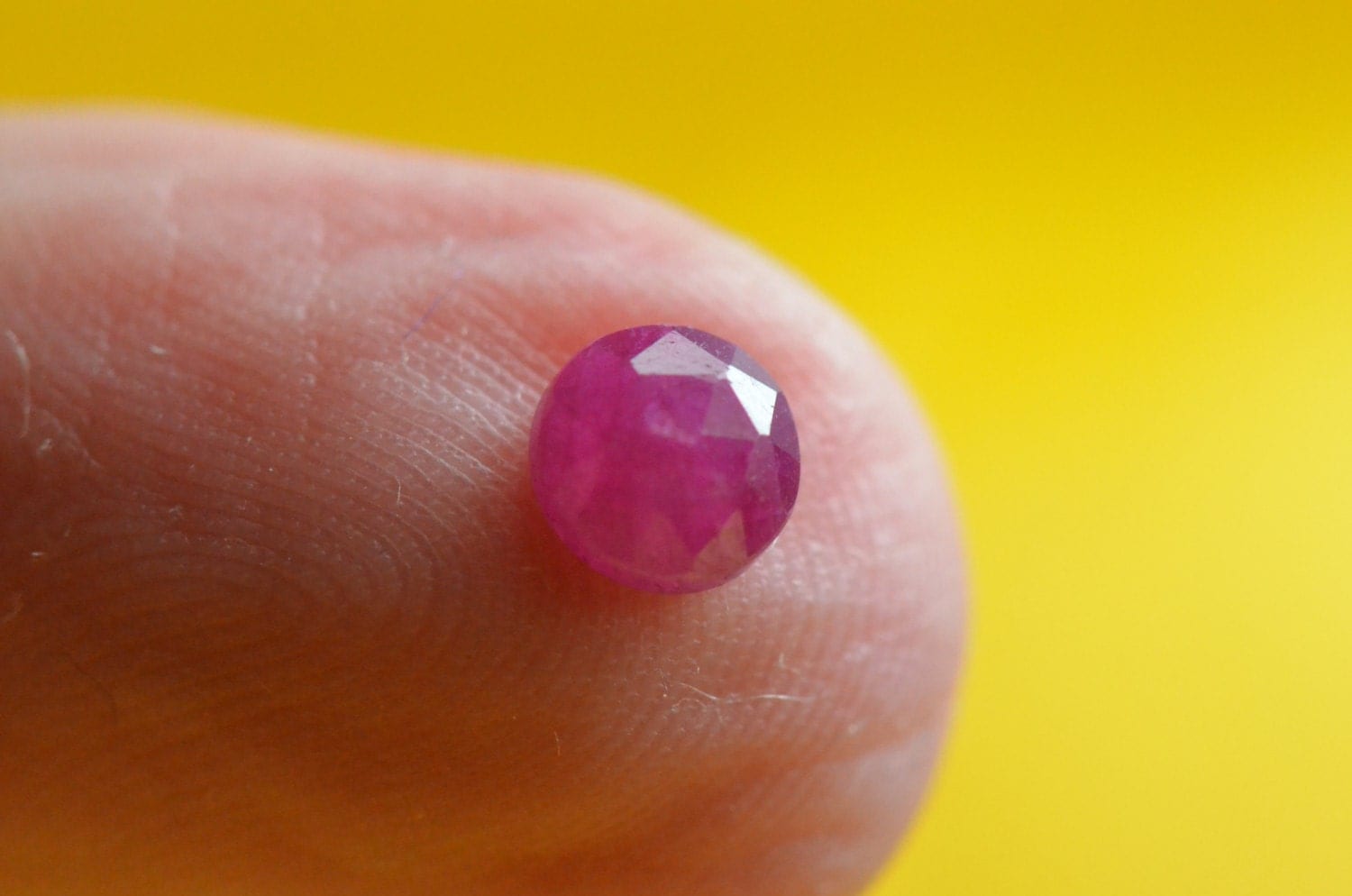 5mm Red Ruby rose cut gemstone approx weight 0.60 by ShangrilaGems