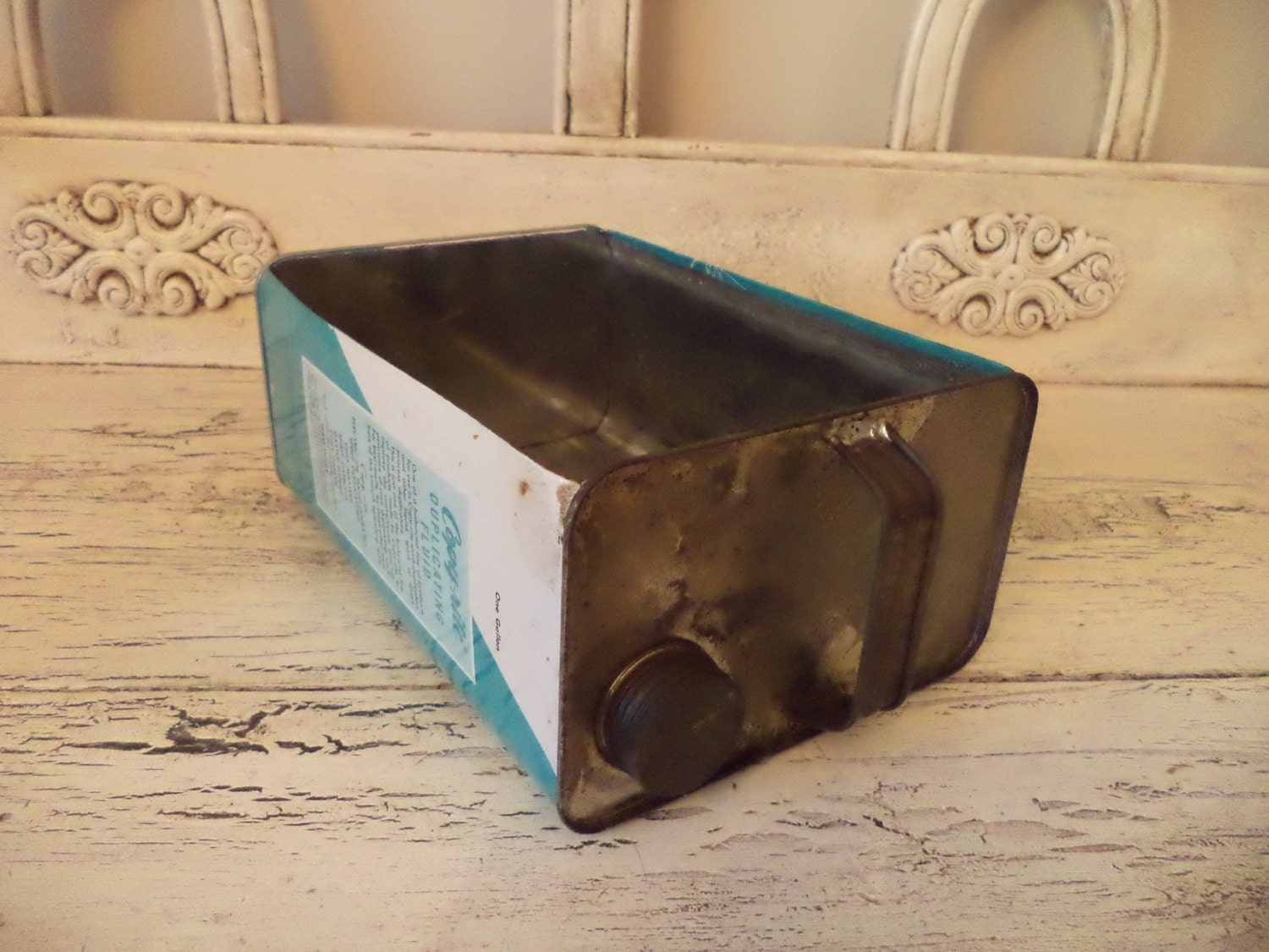 Upcycled Metal Bin for Storage – Oli Can Drawer – Storage Bin Made From ...