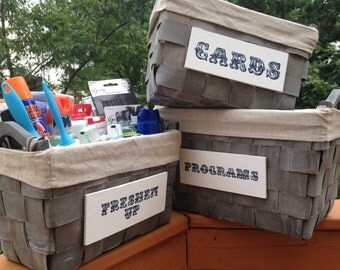 Programs basket | Etsy